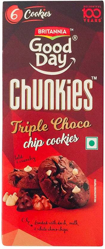 BRITANNIA Chunkies Triple Choco Cookies Price in India - Buy BRITANNIA ...