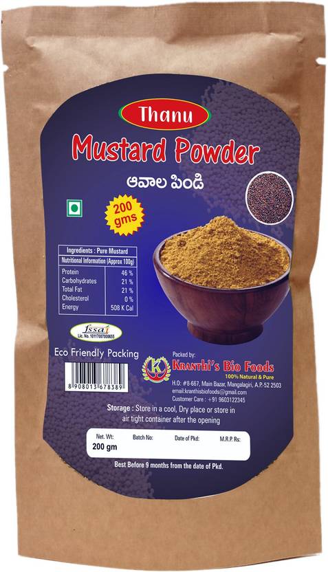kranthi's bio foods THANU RAI POWDER / MUSTARD POWDER Price in India ...