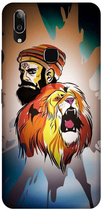 KARJUN Back Cover for Vivo V9 Pro, Shivaji Maharaj Multicolour Printed ...