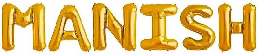 Flipkart.com | haven's treasure Solid "MANISH" Name Decoration Letter ...