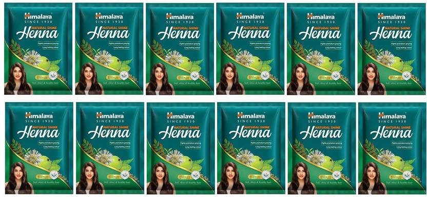 HIMALAYA Natural Shine Henna 12Pcs x 25 gm - Price in India, Buy ...