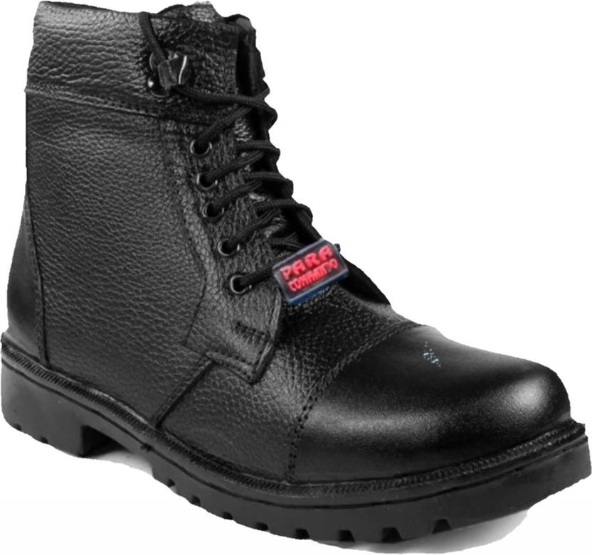 Para Commando LEATHER ARMY SHOES Boots For Men - Buy Para Commando ...