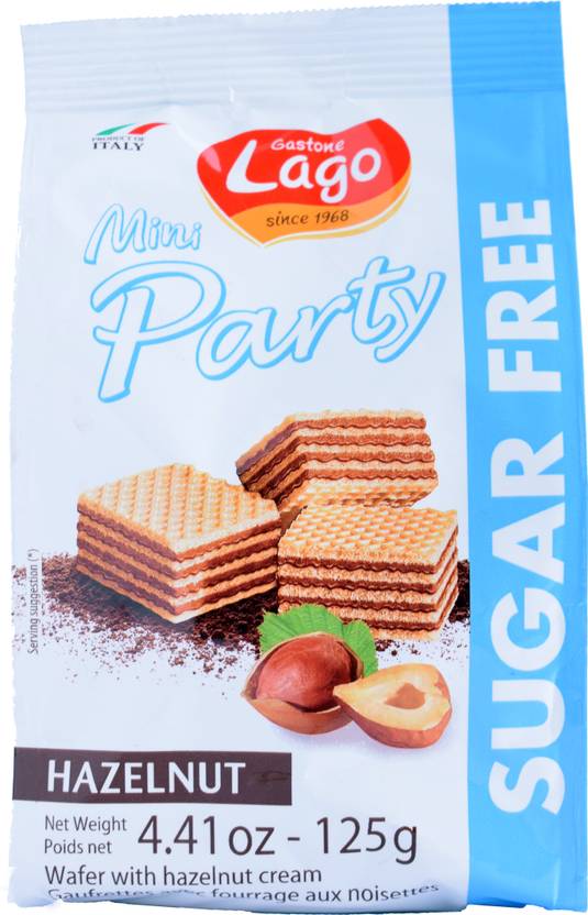 LAGO Mini-PartyWafer-Hazelnut Sugar Free (Pack of 2) Wafers Price in ...
