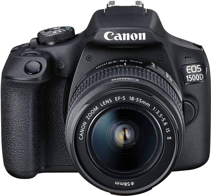 Canon EOS 1500D DSLR Camera Dual Lens Kit (EF S18-55 IS II + 55-250 IS ...