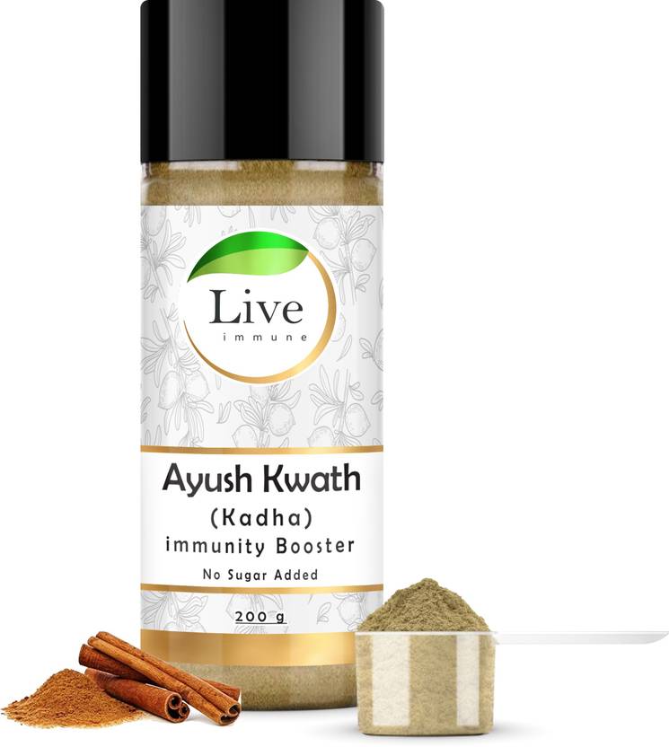 Live immune Ayush Kwath (Kadha) Certified Ayurvedic Herbal Powder for ...