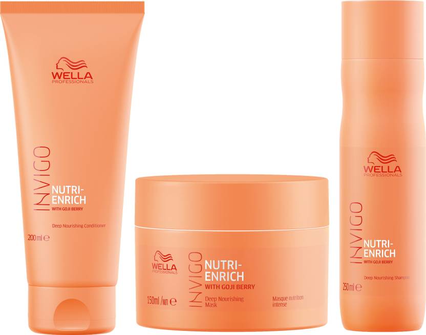 Wella Professionals INVIGO Nutri Enrich Deep Nourishing Regime for Dry and Damaged Hair ...
