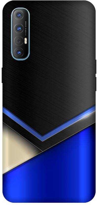 SAVETREE Back Cover for Oppo Reno 3 Pro Printed Black And Blue Theam ...