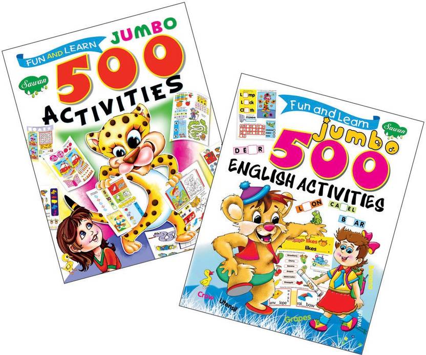 Best For Children Set Of 2 Activity Books | 500 Activity For Kids Of ...