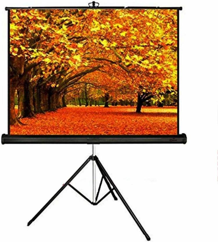 Royality Industries Tripod Stand Projector Screen (7 Ft.(Width) x 5 Ft ...
