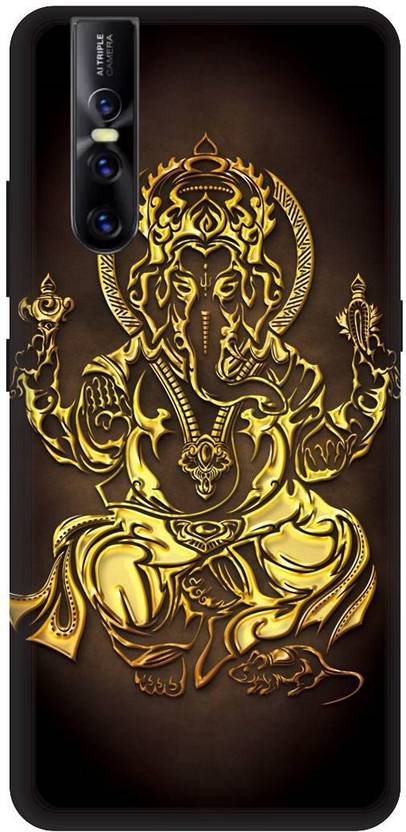 KARJUN Back Cover for Vivo V15 Pro, God Ganesh Multicolour Printed ...