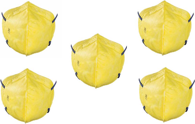 Eduway Yellow Mask Reusable Yellow Anti Reusable, Washable Price in ...