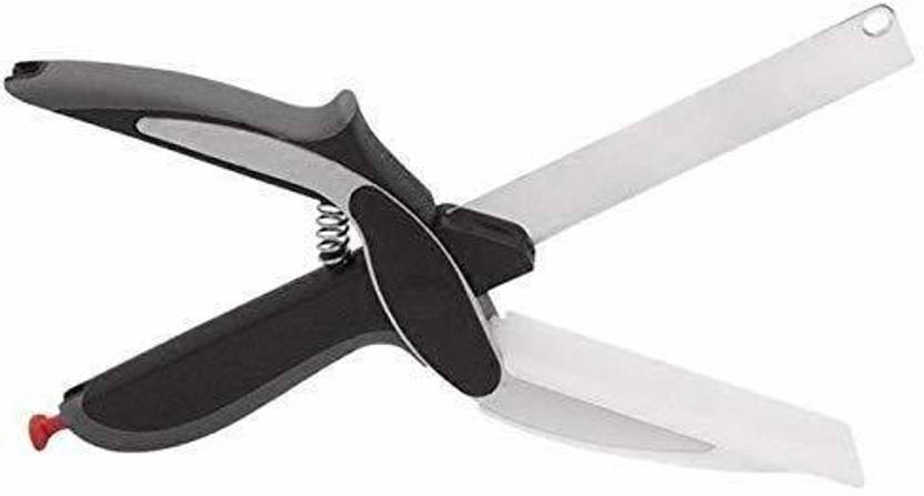 Smarter Buy MBM by NA Stainless Steel 4 in 1 Clever Cutter, Black Smart ...