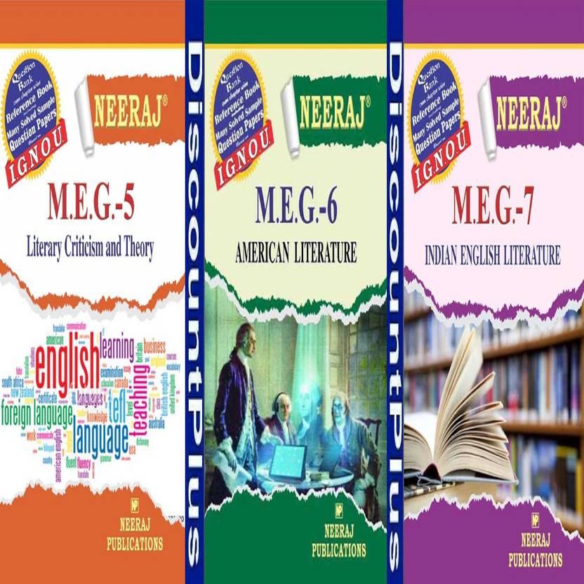 IGNOU 2st Year MA English Neeraj Book Combo MEG 5, MEG 6 And MEG 7 ...