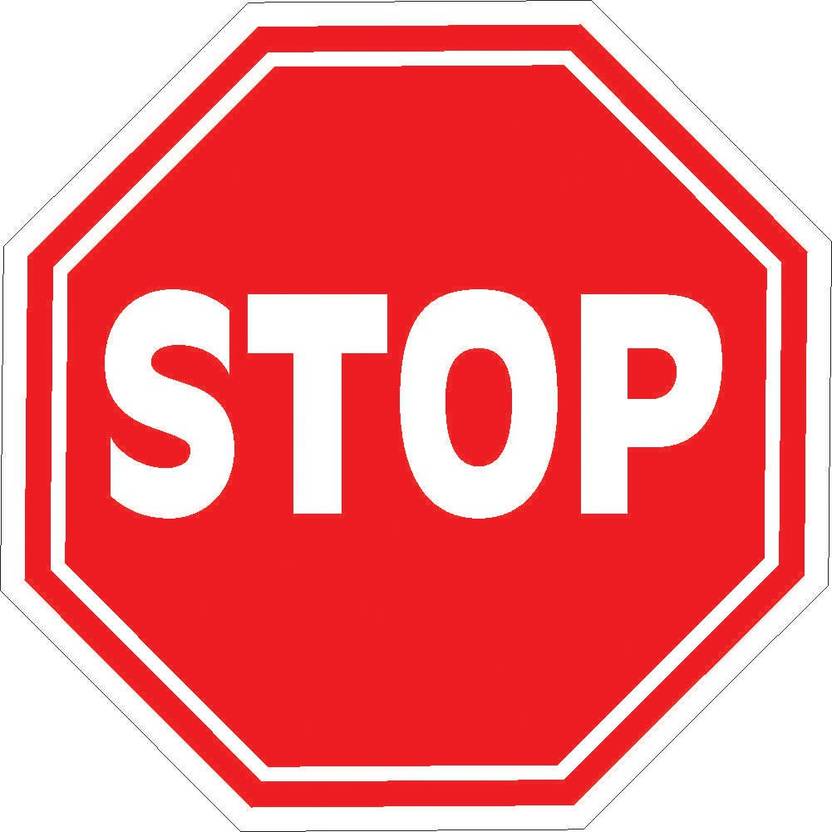 imbue Stop Notice Board Emergency Sign Price in India - Buy imbue Stop ...