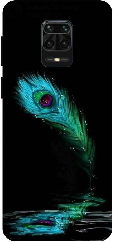 KARJUN Back Cover for Mi Redmi Note 9 pro (Mor Pankh) Printed Case ...