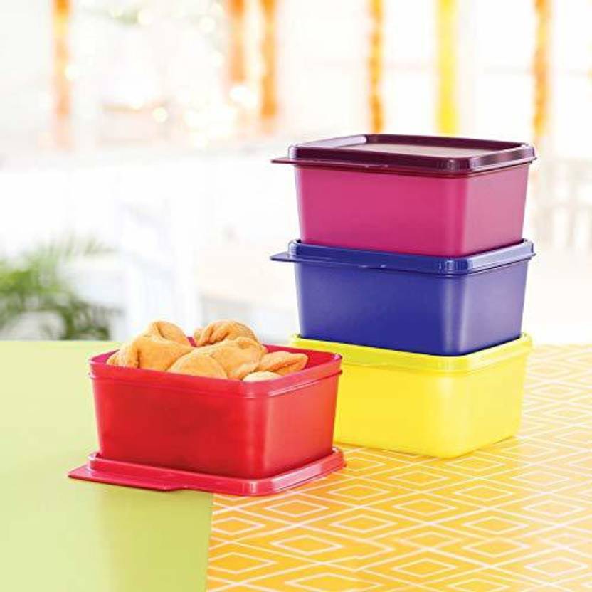 TUPPERWARE Square Refrigerator Container Keep Tab - 500 ml Plastic ...