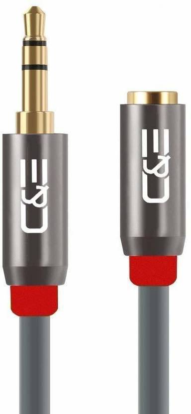 C&E AUX Cable 3 m 10ft(3M) 3.5mm Aux Male to Female Extension Stereo ...