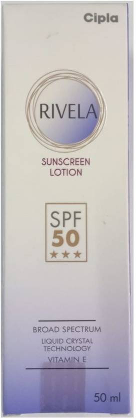 Cipla Rivela Sunscreen Lotion - SPF 50 PA+ - Price in India, Buy Cipla ...