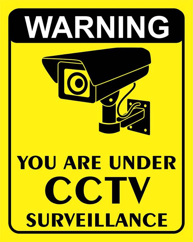 Anweshas Set of 3 Warning, You are Under CCTV Surveillance Sricker ... Anweshas Set of 3 Warning, You are Under CCTV Surveillance Sricker ...