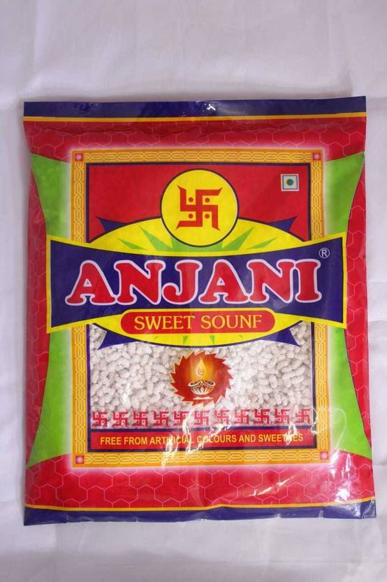 Anjani Swastik Sweet Sounf 10kgs (Pack of 10 x 1kgs) (White Mint Sounf ...