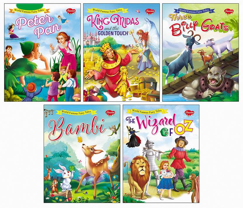 Peter Pan, King Midas Andd The Golden Touch, Three Billy Goats, Bambi ...