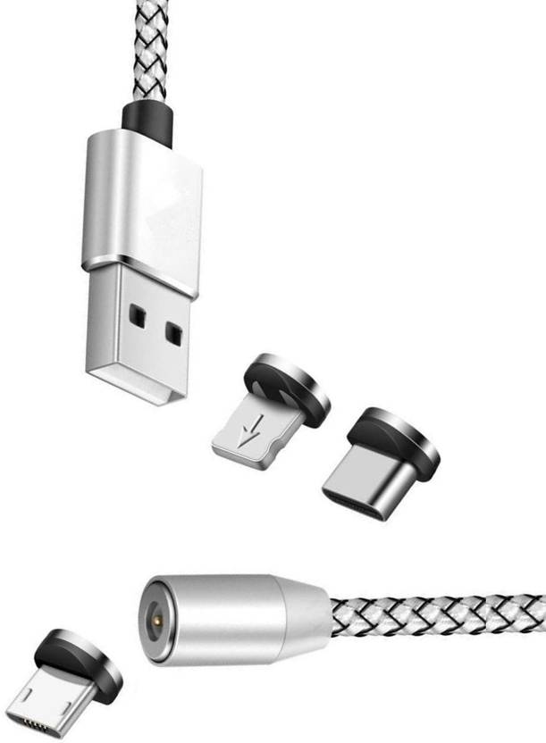 nine tails Magnetic Charging Cable 1.2 m 3.0A Fast USB Data Cable With ...