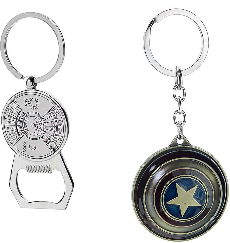 Case Finder Avengers keychain Captain America Shield Keychain & 50 Year ...