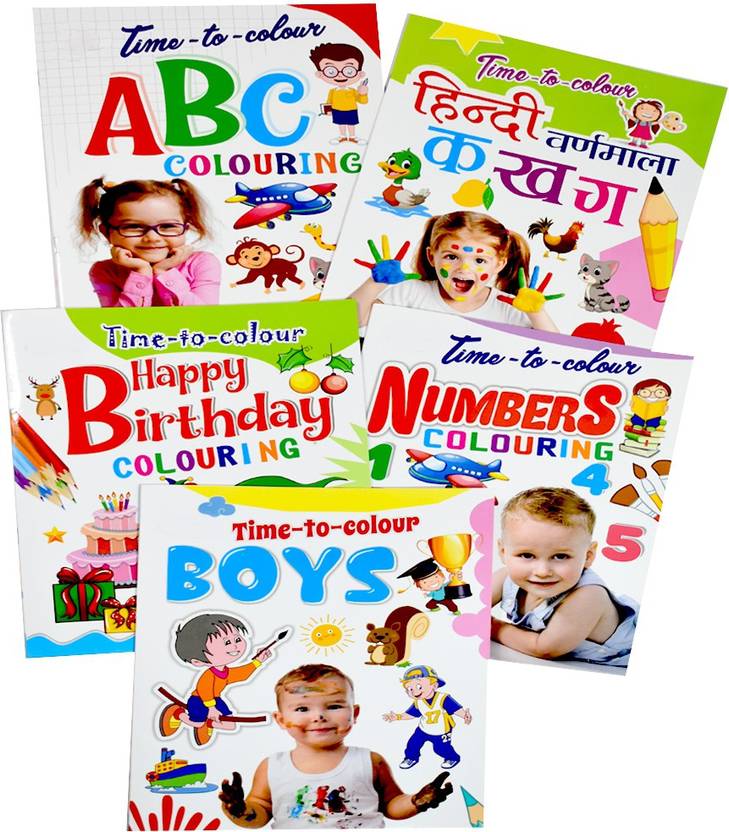 Saffronworld Kids Coloring Books Hindi And Enlish Letter/Counting ...