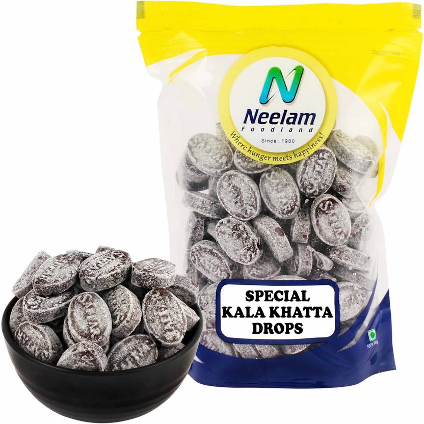 Neelam Foodland Special Kala Khatta Drops (Kala Khatta Candy) 500G Kala ...