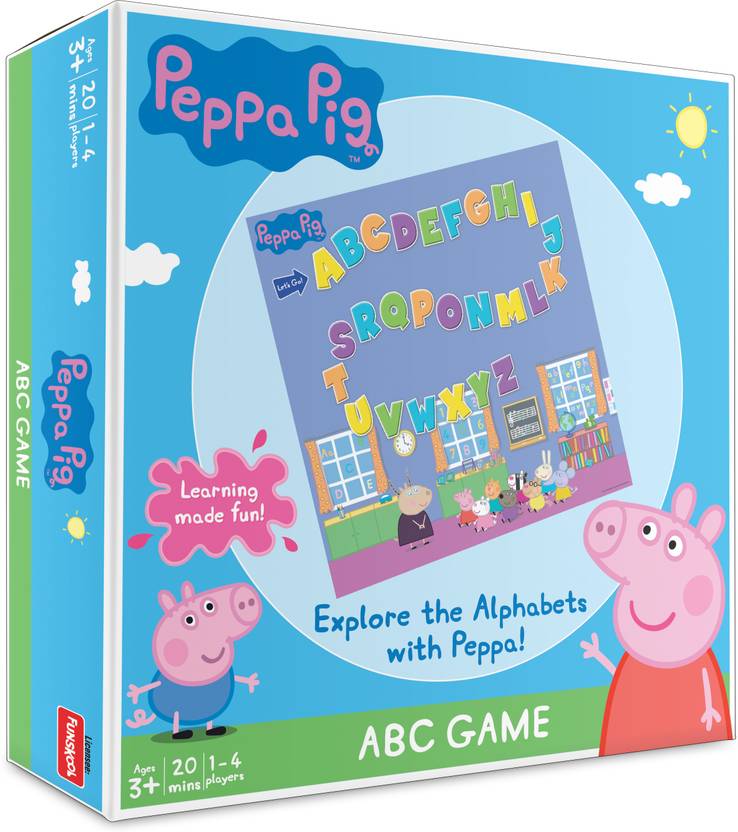 FUNSKOOL Peppa Pig Abc Game Educational Board Games Board Game - Peppa ...