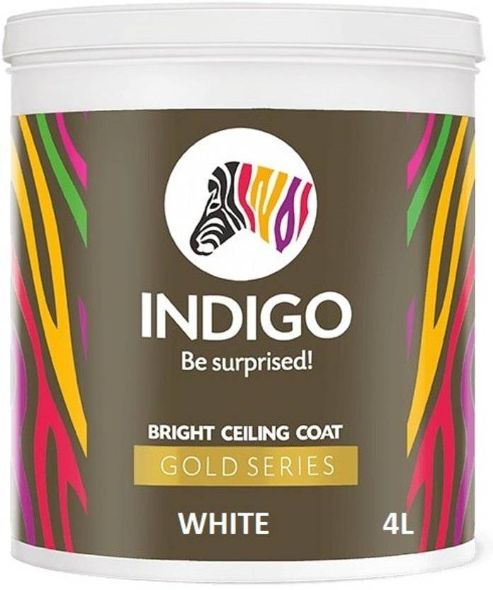 Indigo WHITE 4L SUPER WHITE Emulsion Wall Paint Price in India - Buy ...