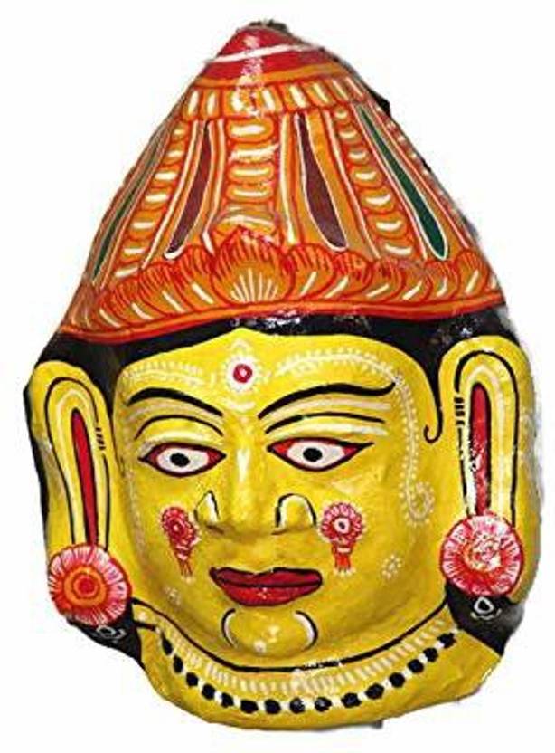 Phalgum creation Maa Durga Paper Mache Mask Raghurajpur Patachitra Art ...
