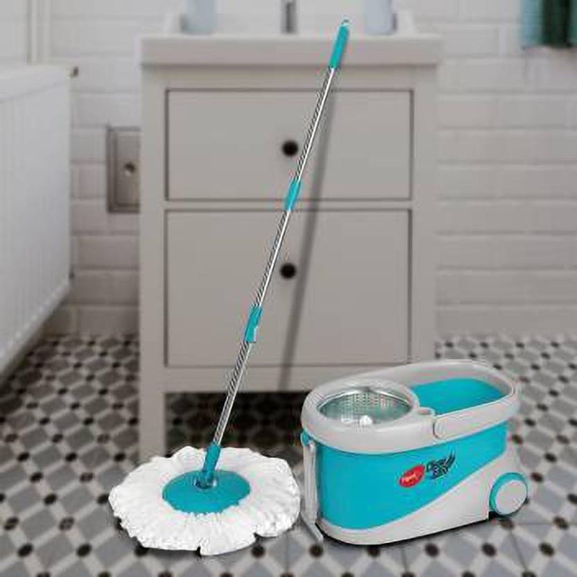 Pigeon Clean Easy Deluxe Spin Mop New Mop Set Price in India - Buy ...