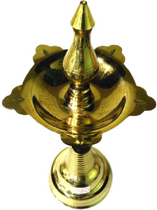 Divine Temples Big Samai Brass Table Diya Price in India - Buy Divine ...