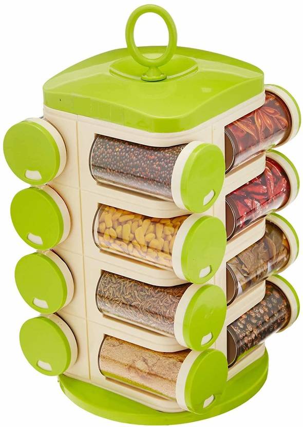krenz Revolving Spice Rack, Masala Rack Spice Box, Masala Box, Masala ...