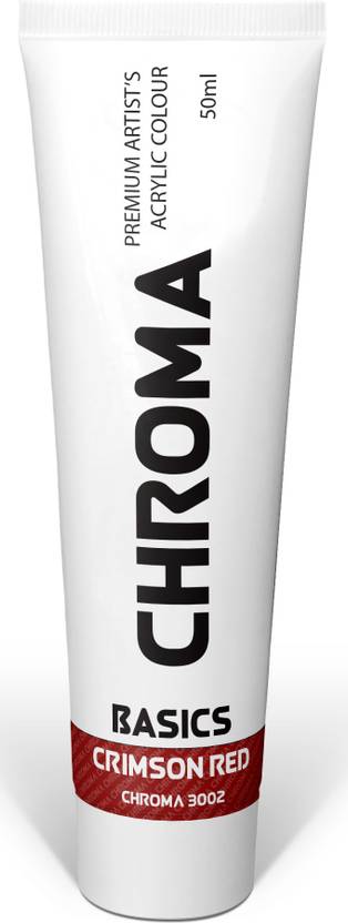 Flipkart.com | chroma Basics Crimson Red Acrylic Paint 50ML