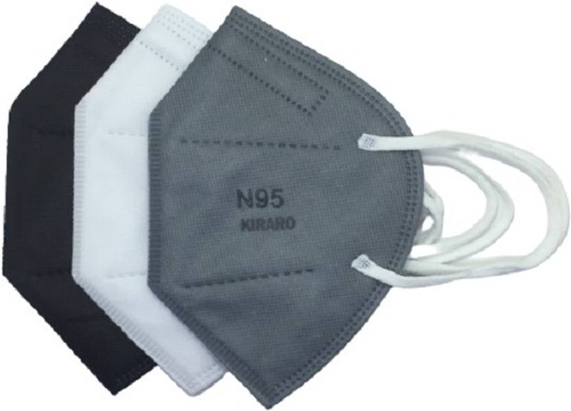 Kiraro KN95/N95 Pollution Face Mask Without Filter washable and ...