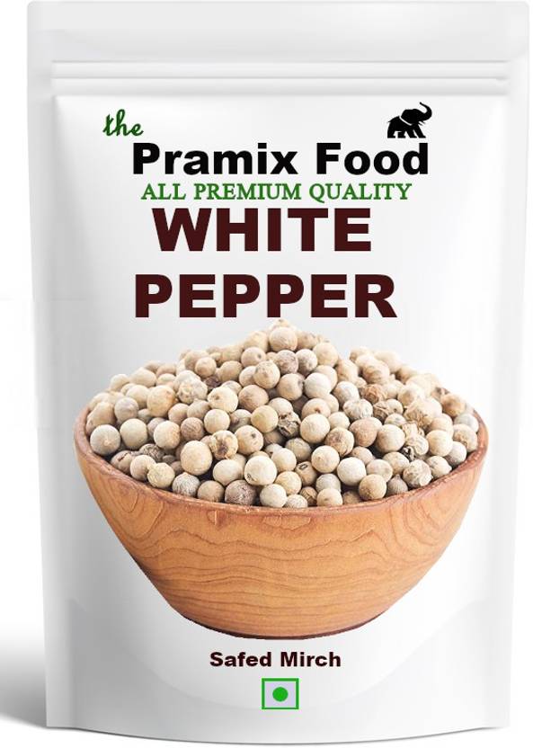 Pramix Fresh White Pepper/ Sabut Safed Mirch | 100% Pure & Natural ...