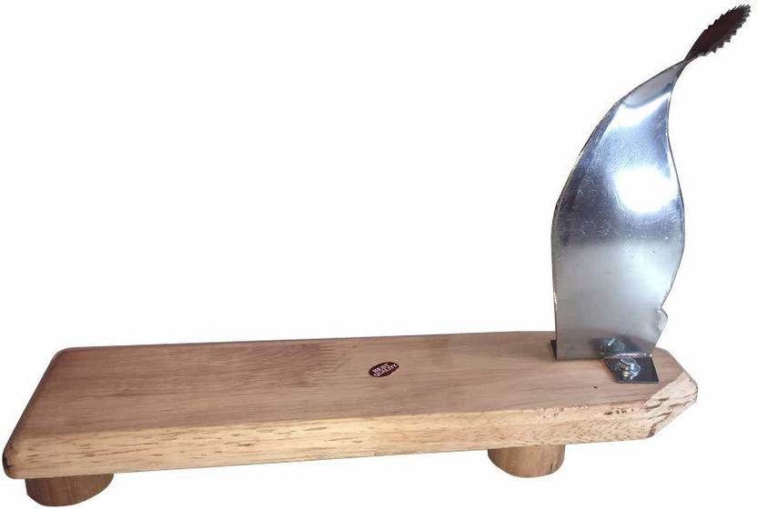 VGS MARKETINGS Hard Steel Aruvamanai With Heavy Wooden Base Kathipeeta ...