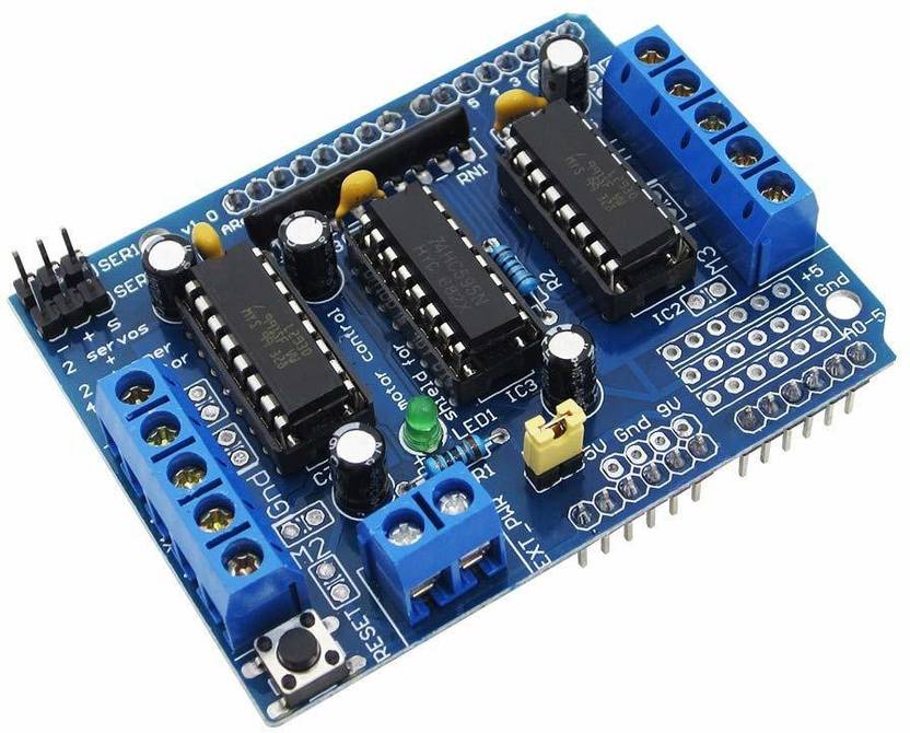 Robotronics L293D DC Motor Drive Shield Stepper Motor Drive Shield ...