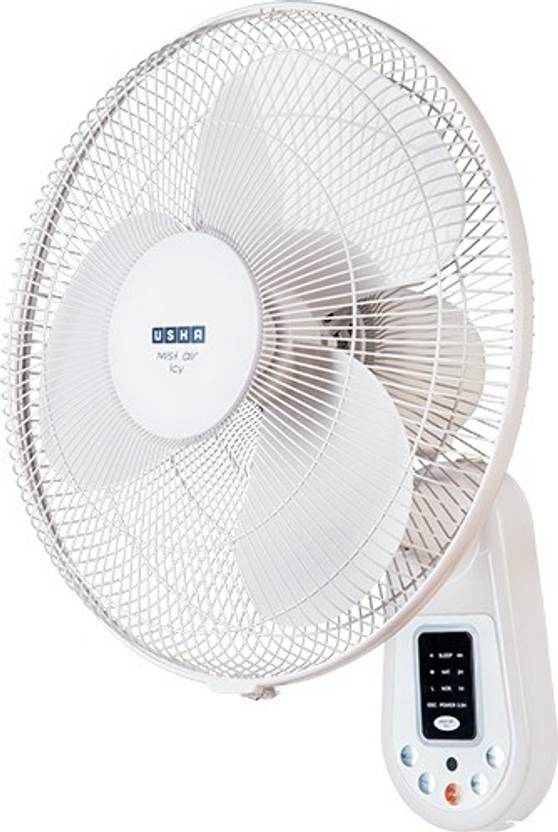 USHA MIST AIR ICY WITH REMOTE 400 mm 3 Blade Wall Fan Price in India ...