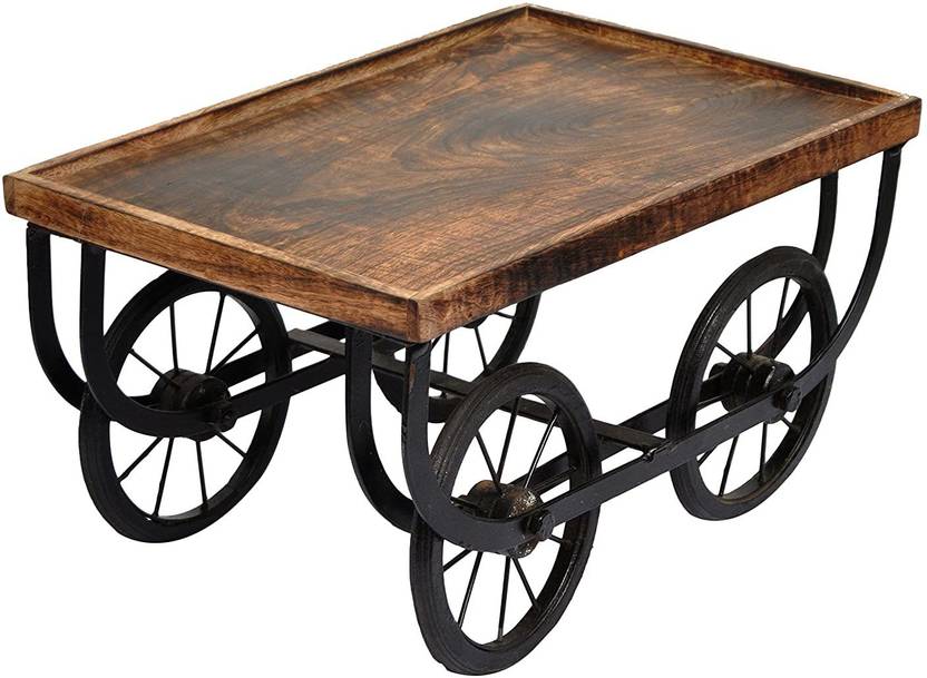 Hanwood 12x8 inch Pizza Burger Snacks Mango Wood Rehdi/Hawker/Trolley ...