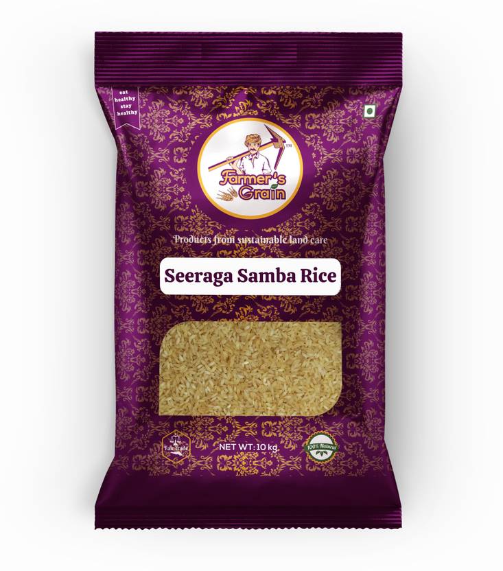 Farmers Grain Traditional Seeraga Samba Rice (10 kg) Boiled Rice ...