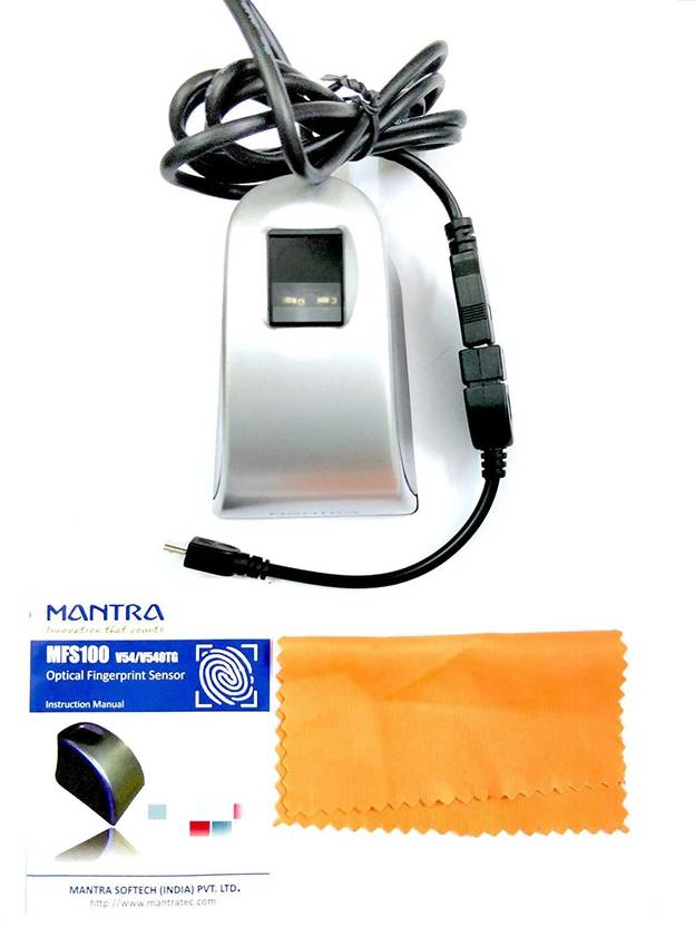 MANTRA MFS100 Biometric Fingerprint USB Device With RD Services Payment ...