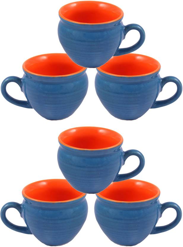 SHIKHA HANDICRAFT Pack of 6 Ceramic kuliya set Price in India - Buy ...