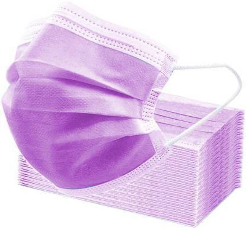 VeilSide 4 ply-purple-50 Surgical Mask With Melt Blown Fabric Layer ...