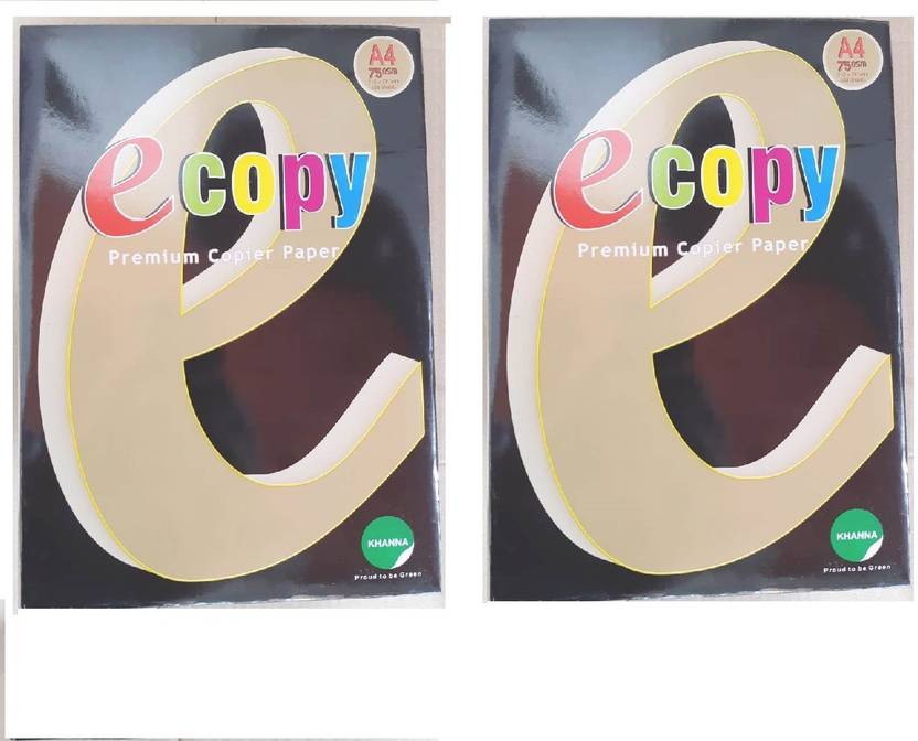 Flipkart.com | Khanna ECOPY 75GSM Unruled 210 X 297 75 gsm A4 paper ...