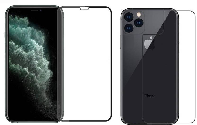Casesily Front and Back Tempered Glass for Apple iPhone 11 Pro Front ...