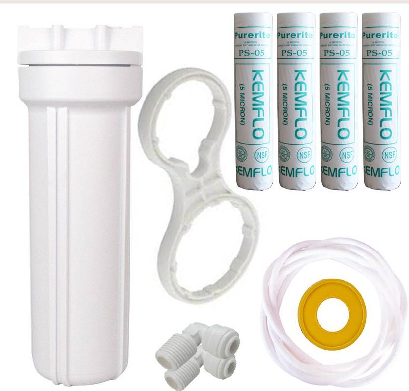 Kemflo Pre Filter Housing Complete Set For R.O Solid Filter Cartridge ...