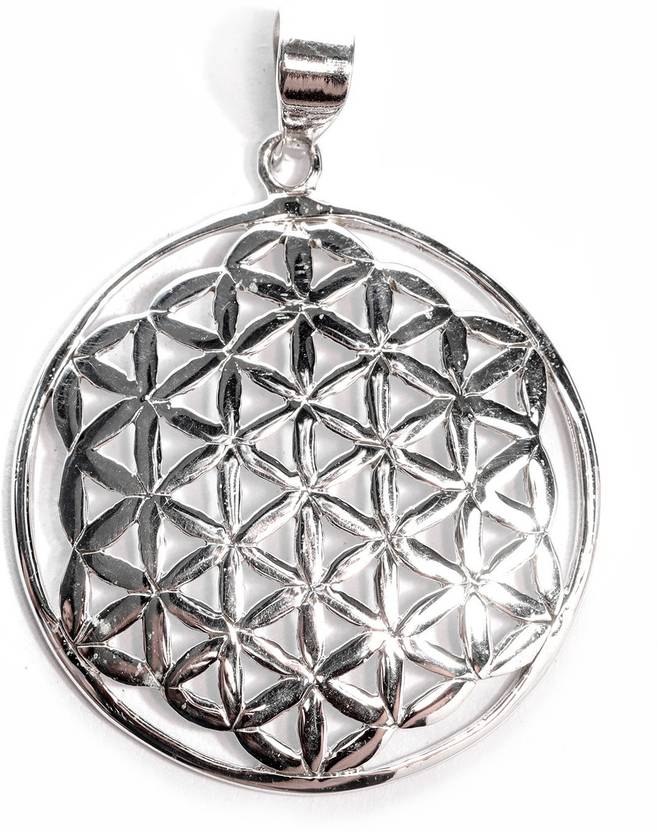 jsaj Silver JAALI N BOX CIRLCE PENDENT WITH TRANGLE SHAP JALI DESIGN IN ...